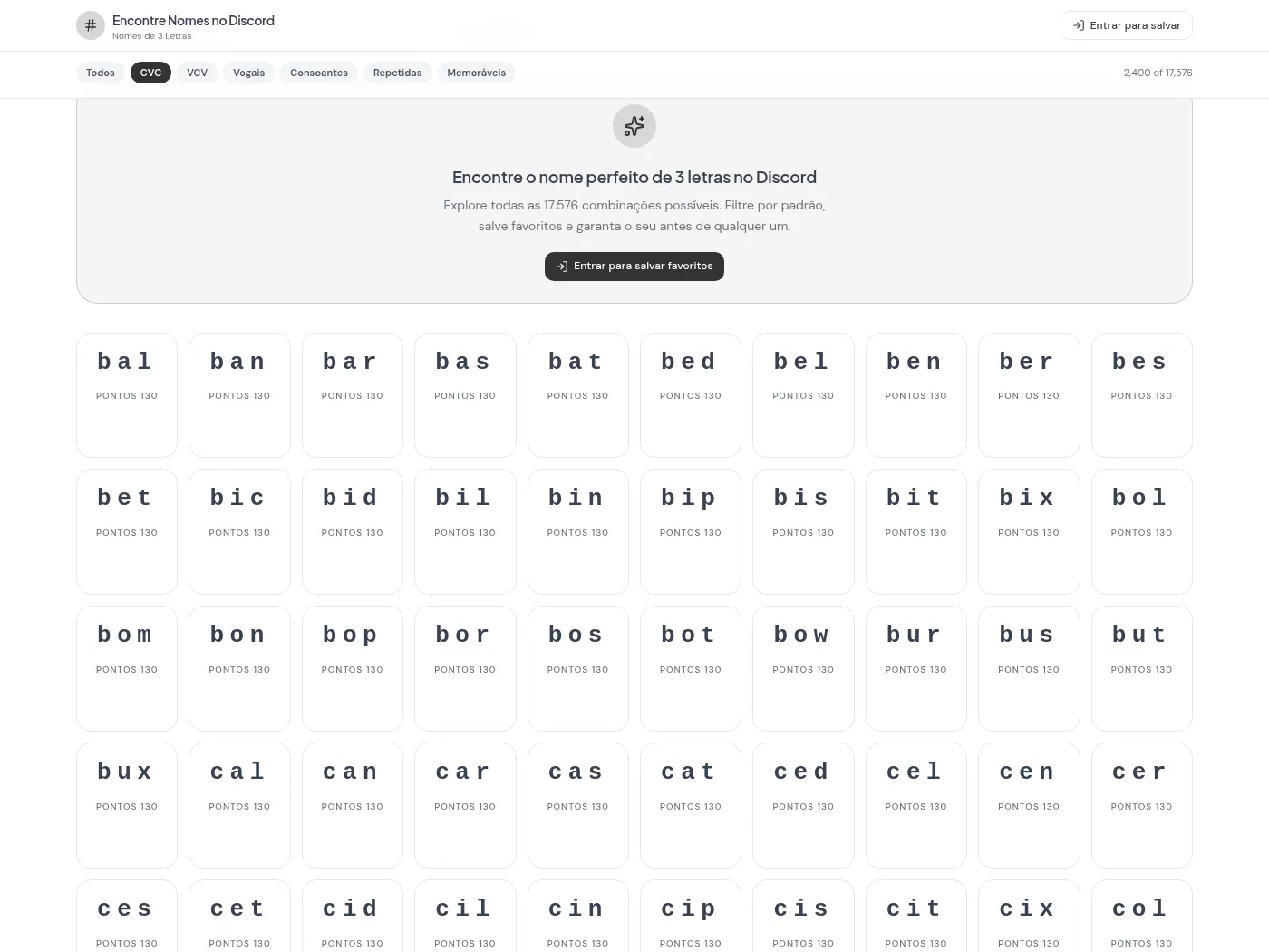 Discord Name Finder