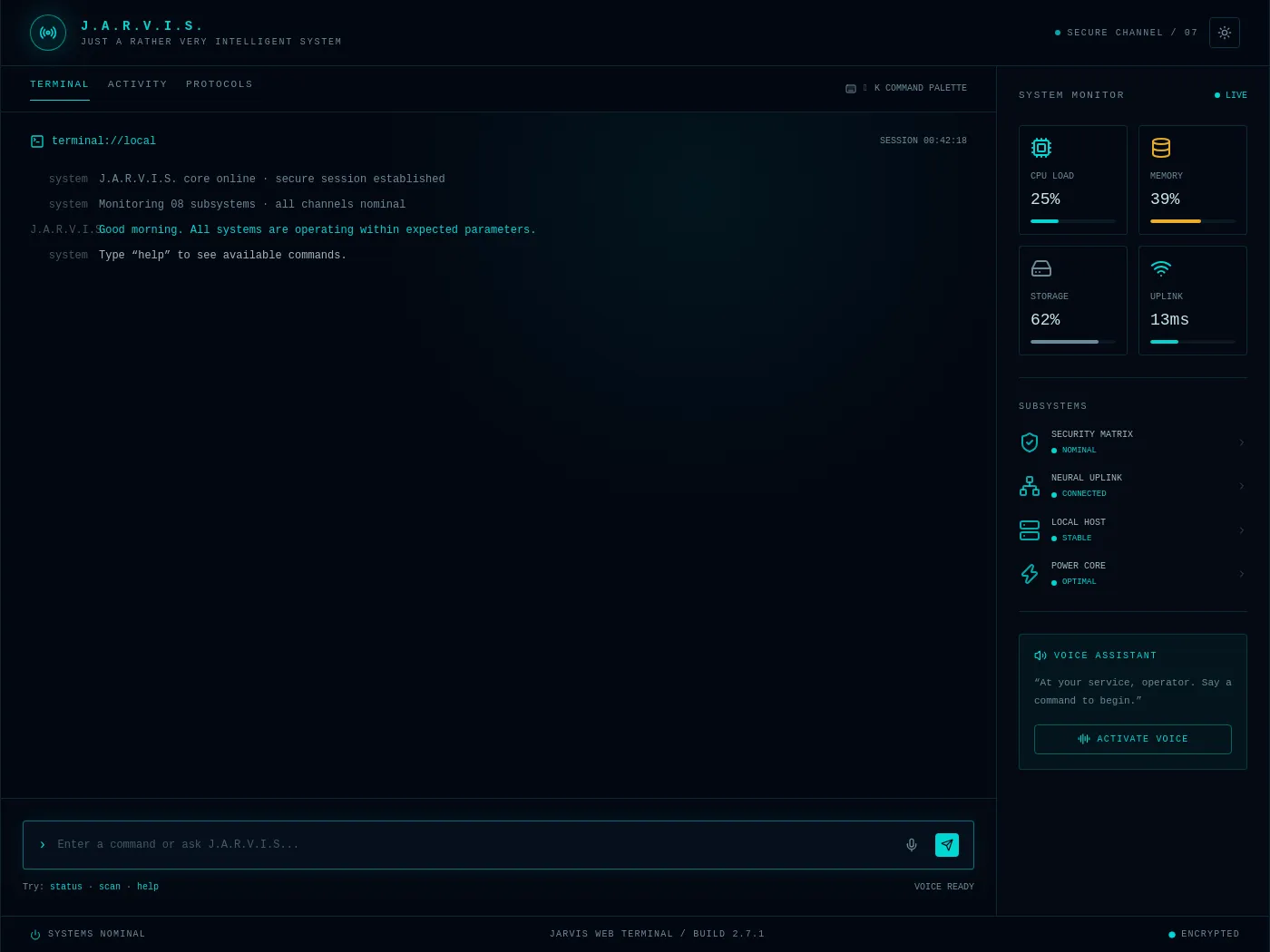 JARVIS Web Terminal