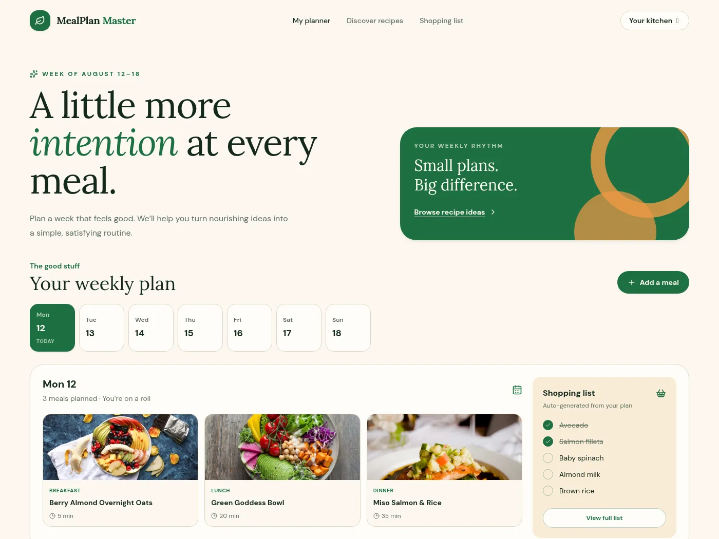 MealPlan Master