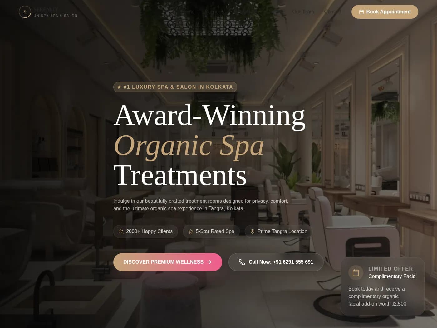 Serenity Salon Clone