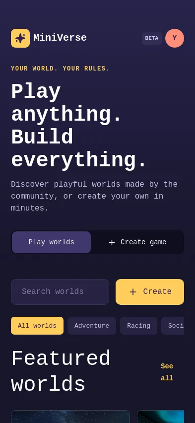 MiniVerse Builder
