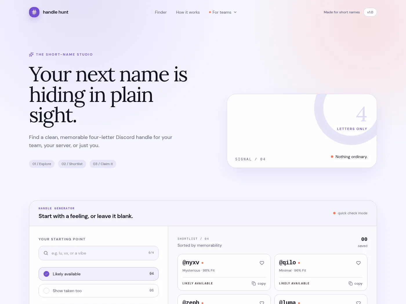 Discord Handle Finder