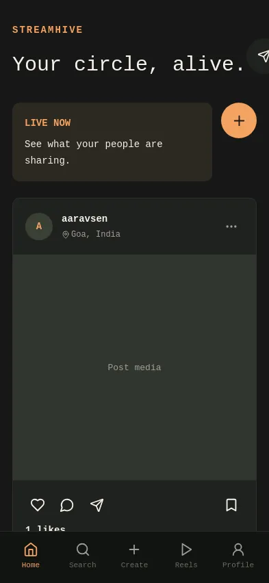 StreamHive Social