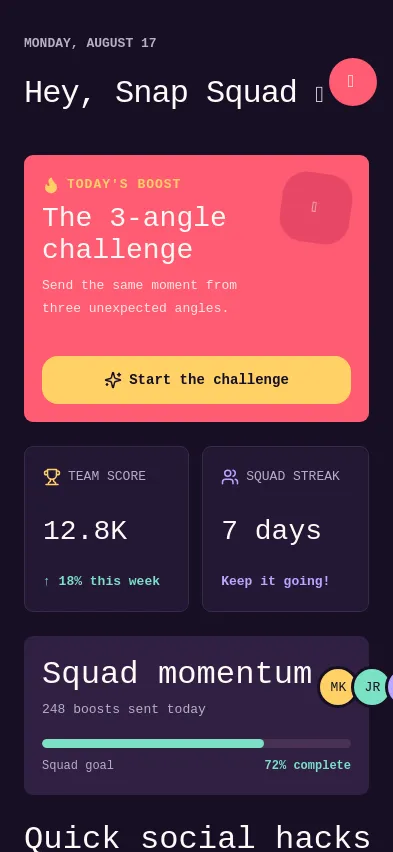 Snap Score Booster