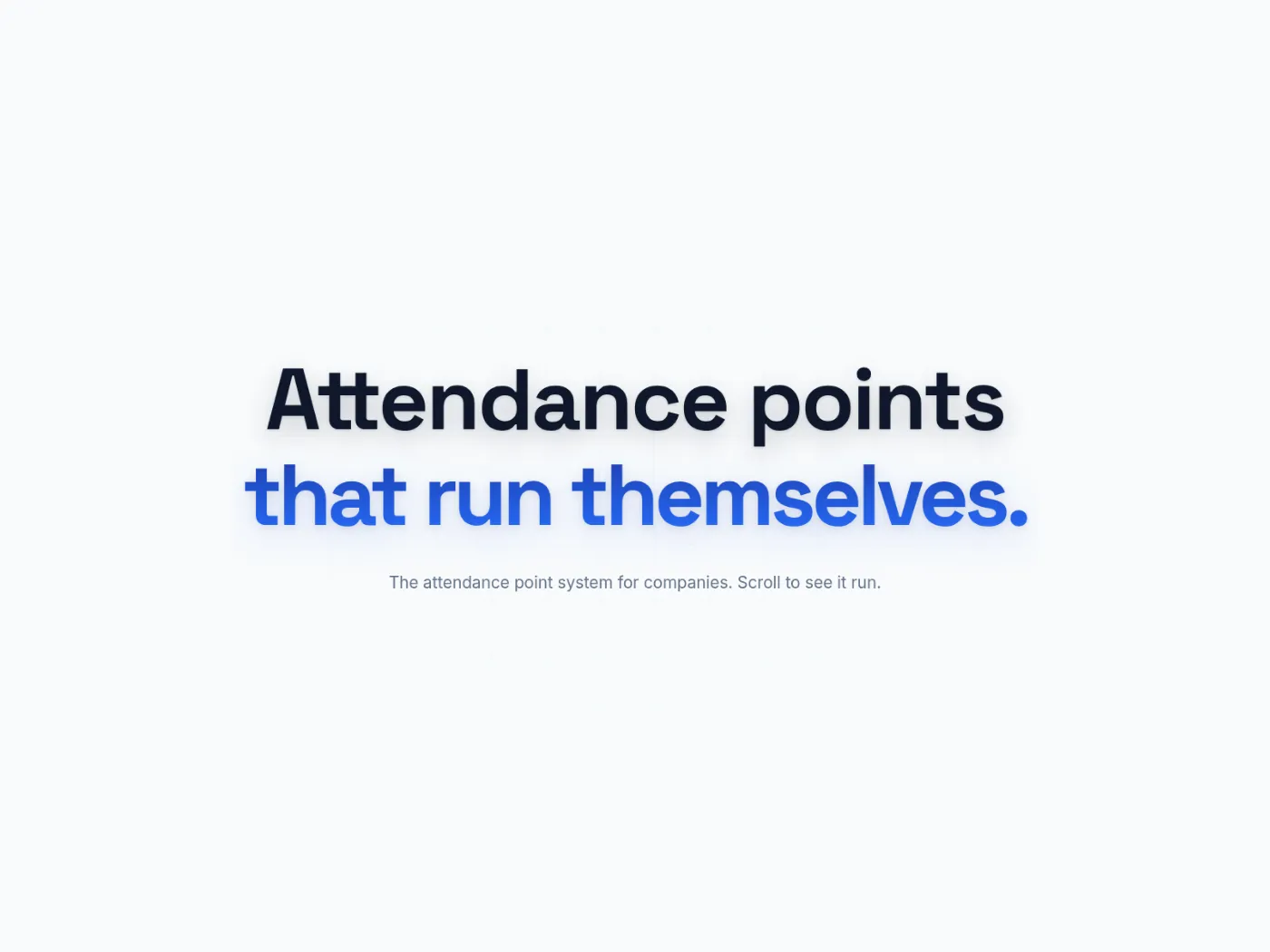 Points Tracker Landing Page