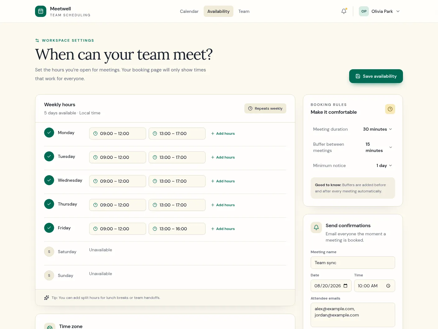 Meeting Scheduler Pro