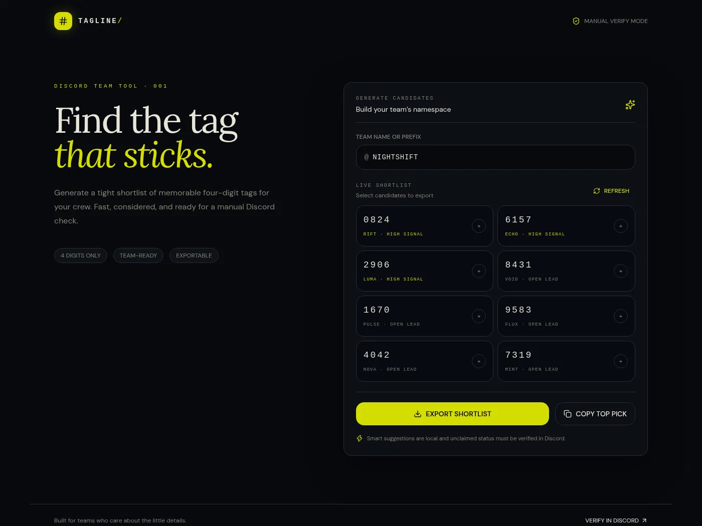 Discord Name Finder
