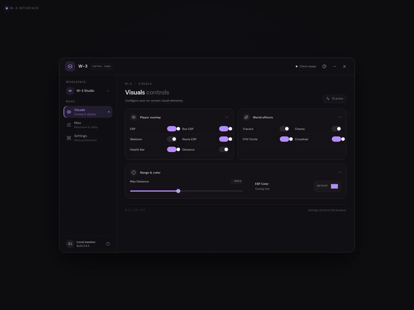 W-3 ImGui UI Kit