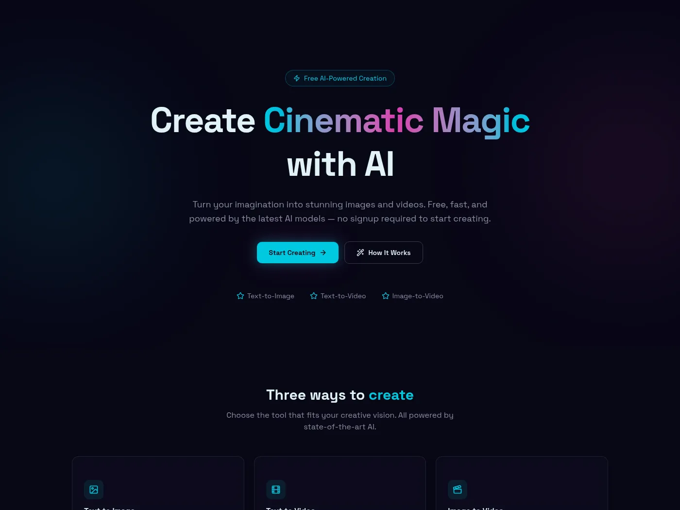 AI Movie Maker Site