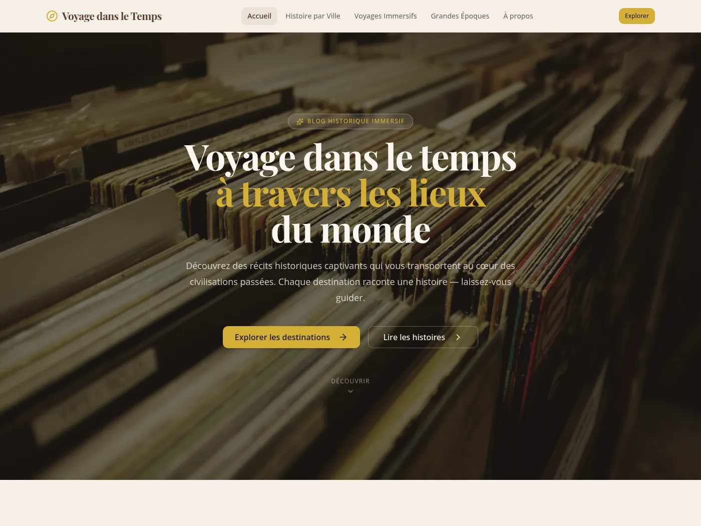 Voyage dans le Temps