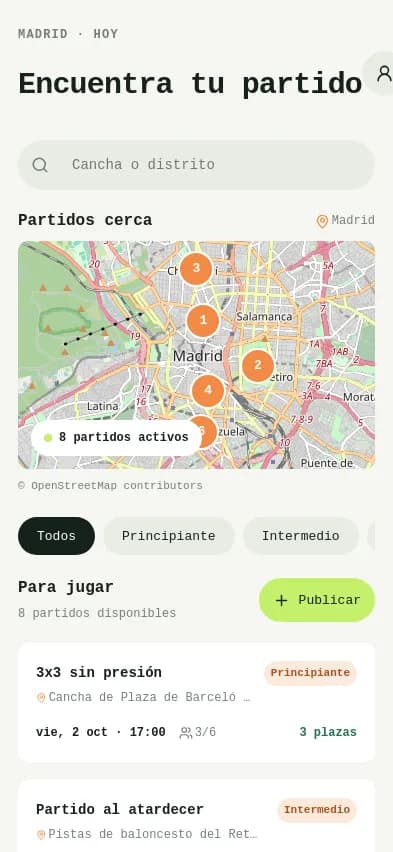 PlayMatch Basketball Finder
