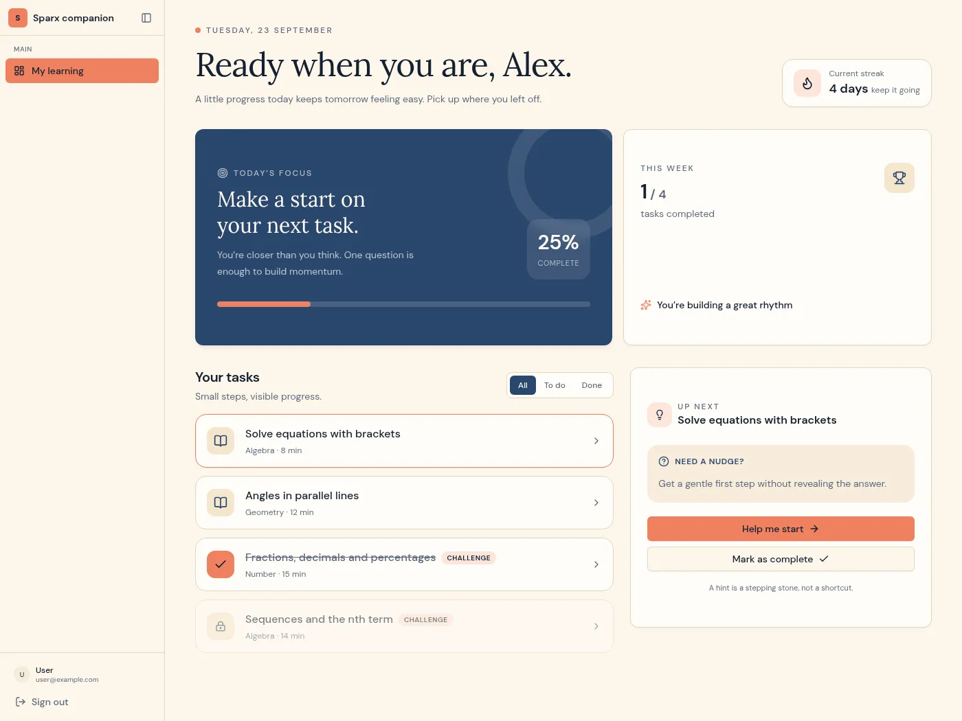 Sparx AI Task Completer