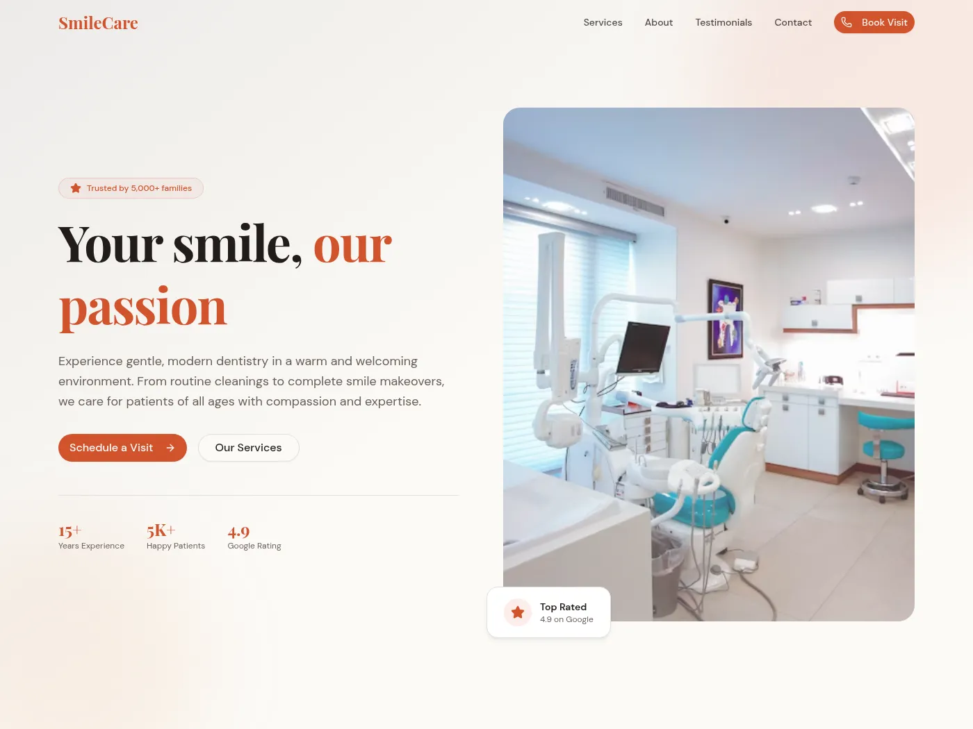 SmileCare Clinic Site