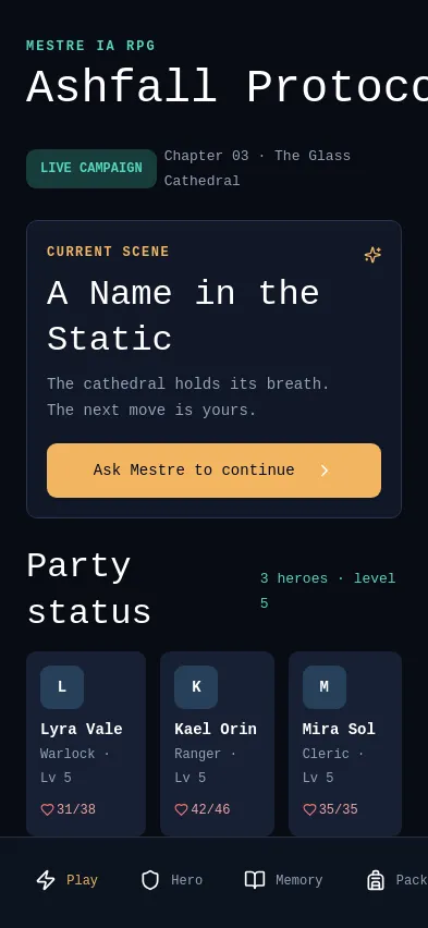 Mestre AI RPG Mobile