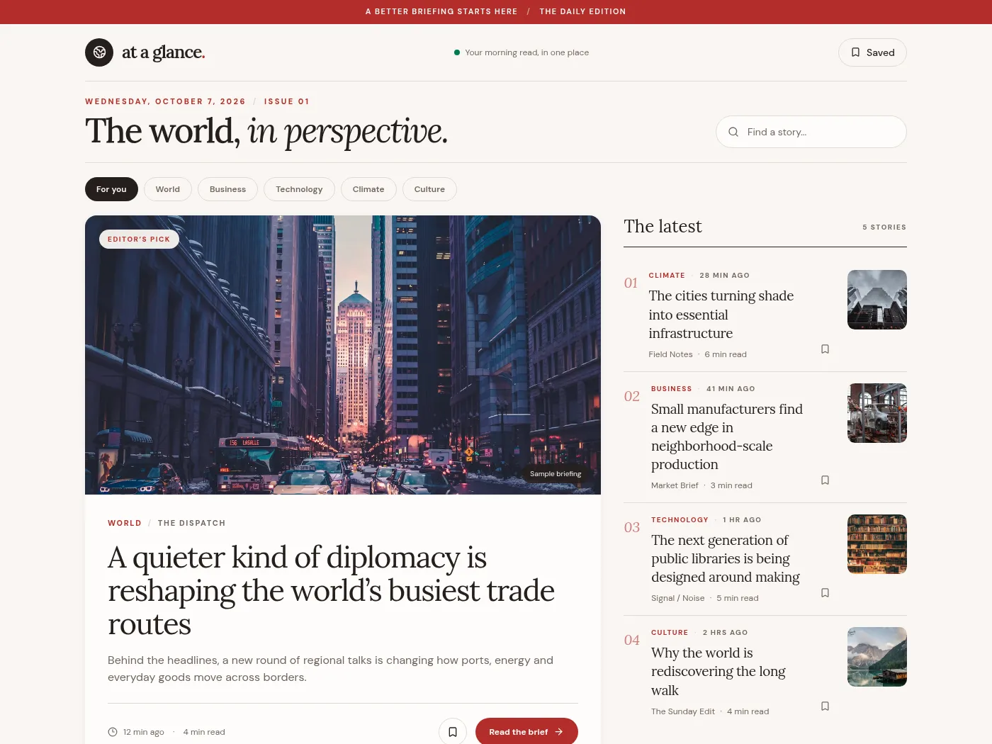 At a Glance News