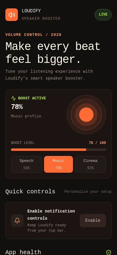 Loudify Volume Booster