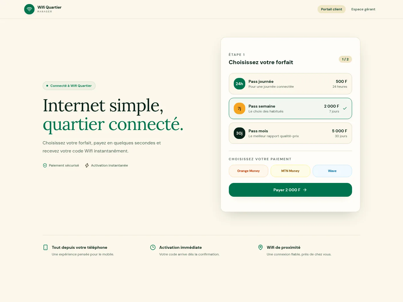 Wifi Quartier Manager