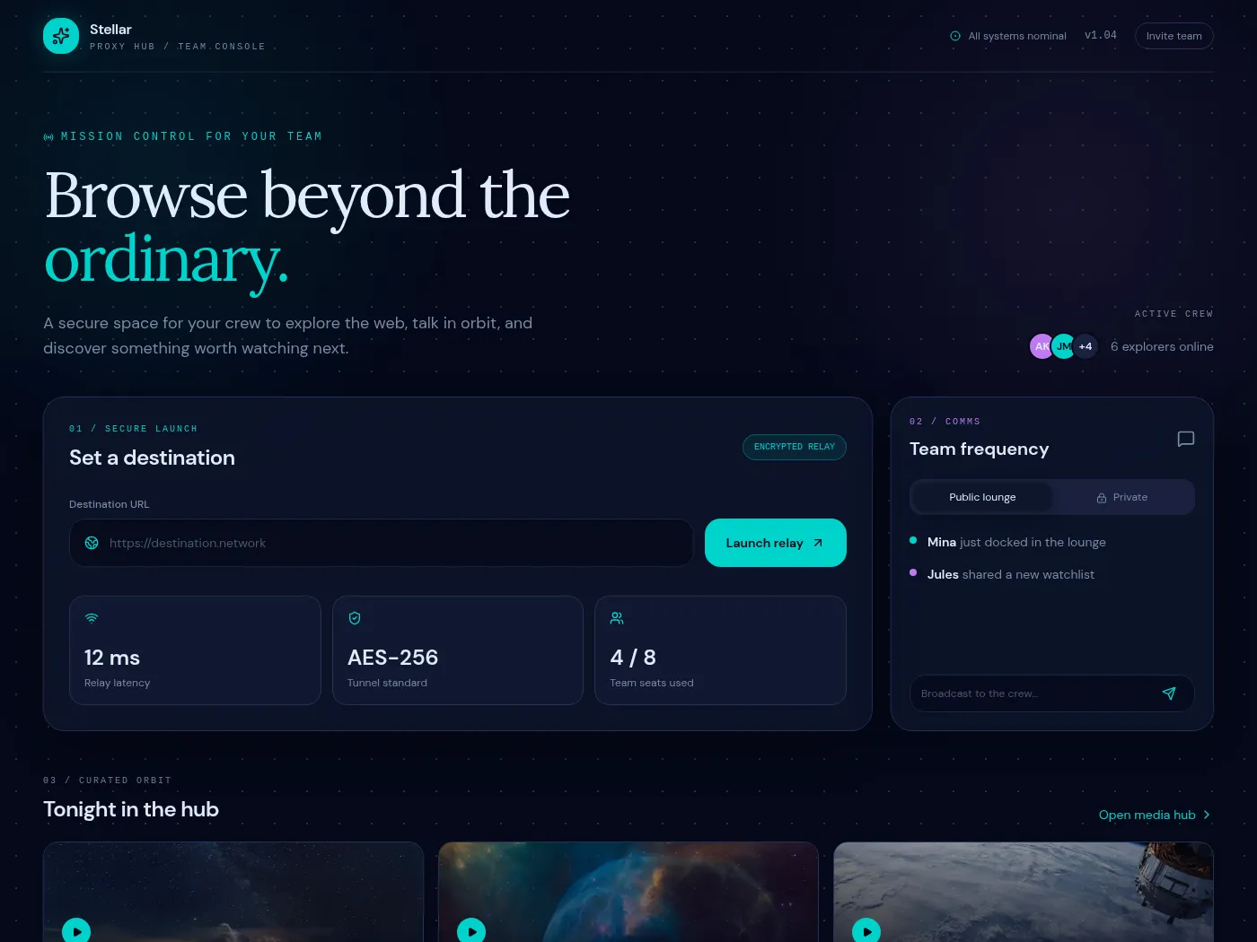 Stellar Proxy Hub
