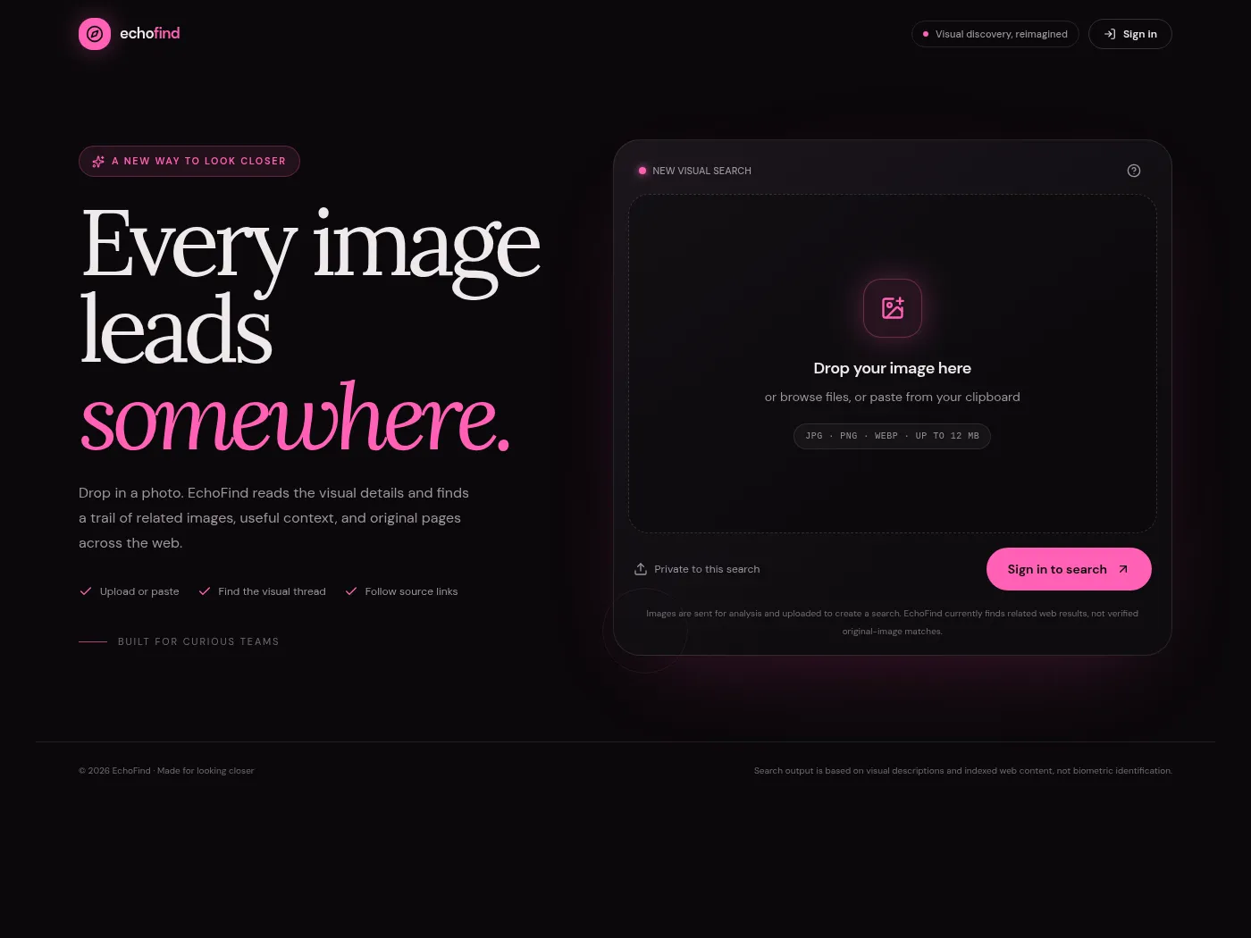 EchoFind Image Search