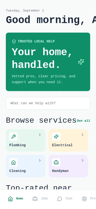 TaskHero Local Services App