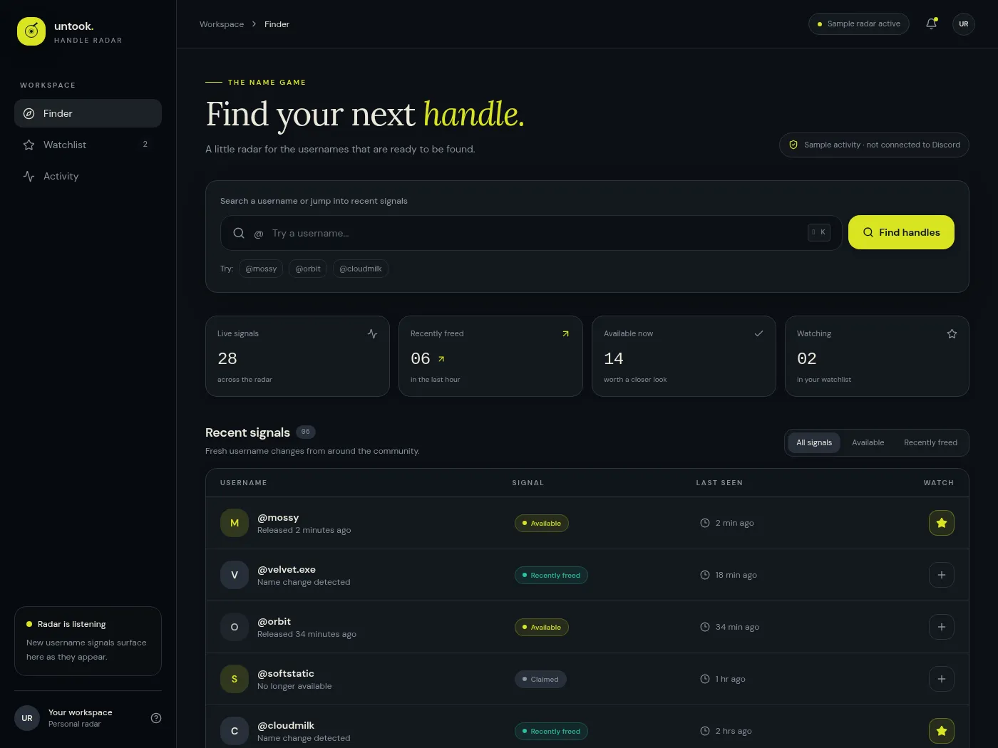 Discord Untook Finder