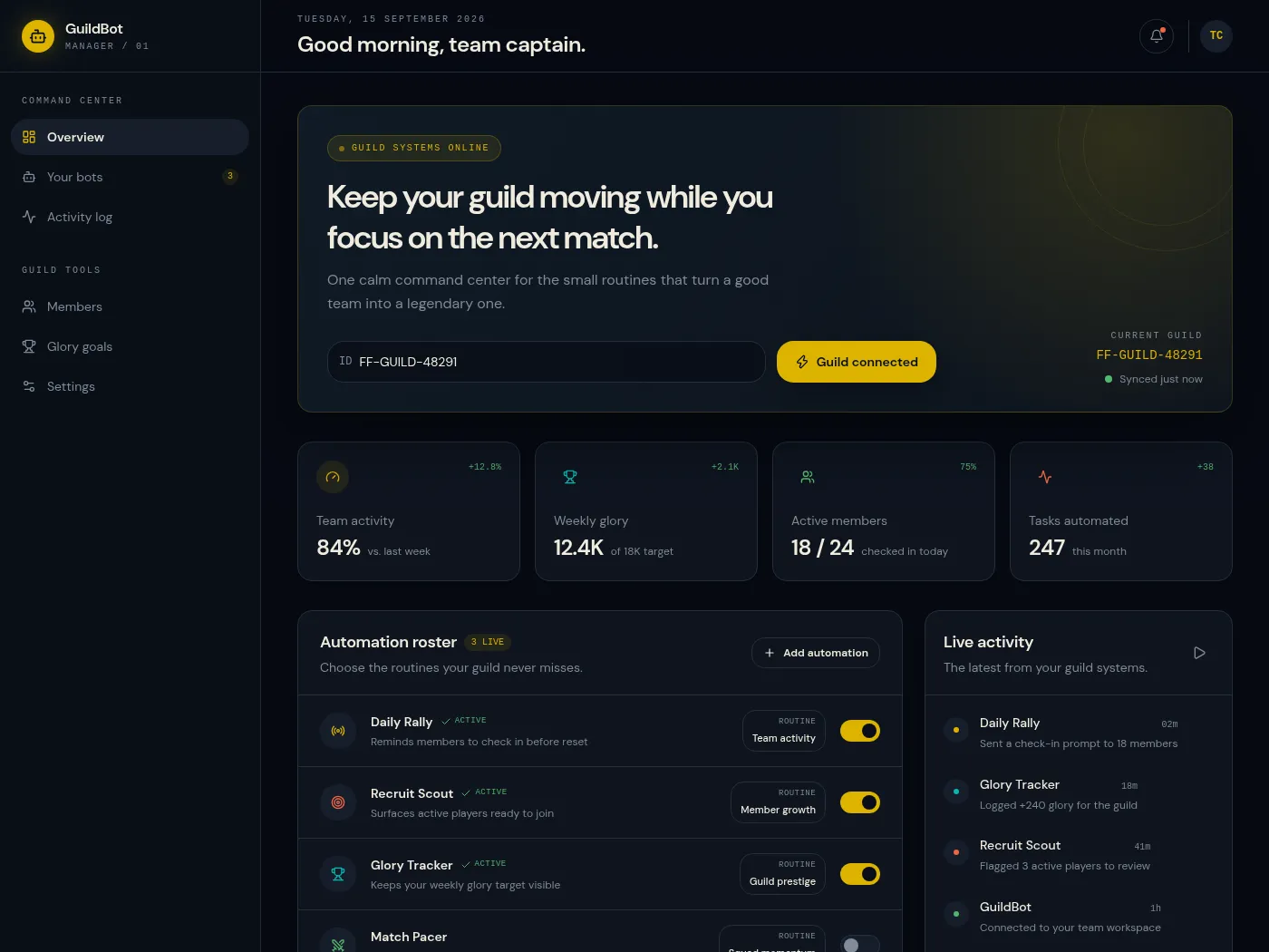 GuildBot Manager
