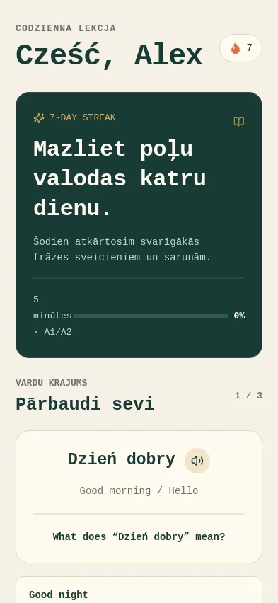 Polish Learner iPhone