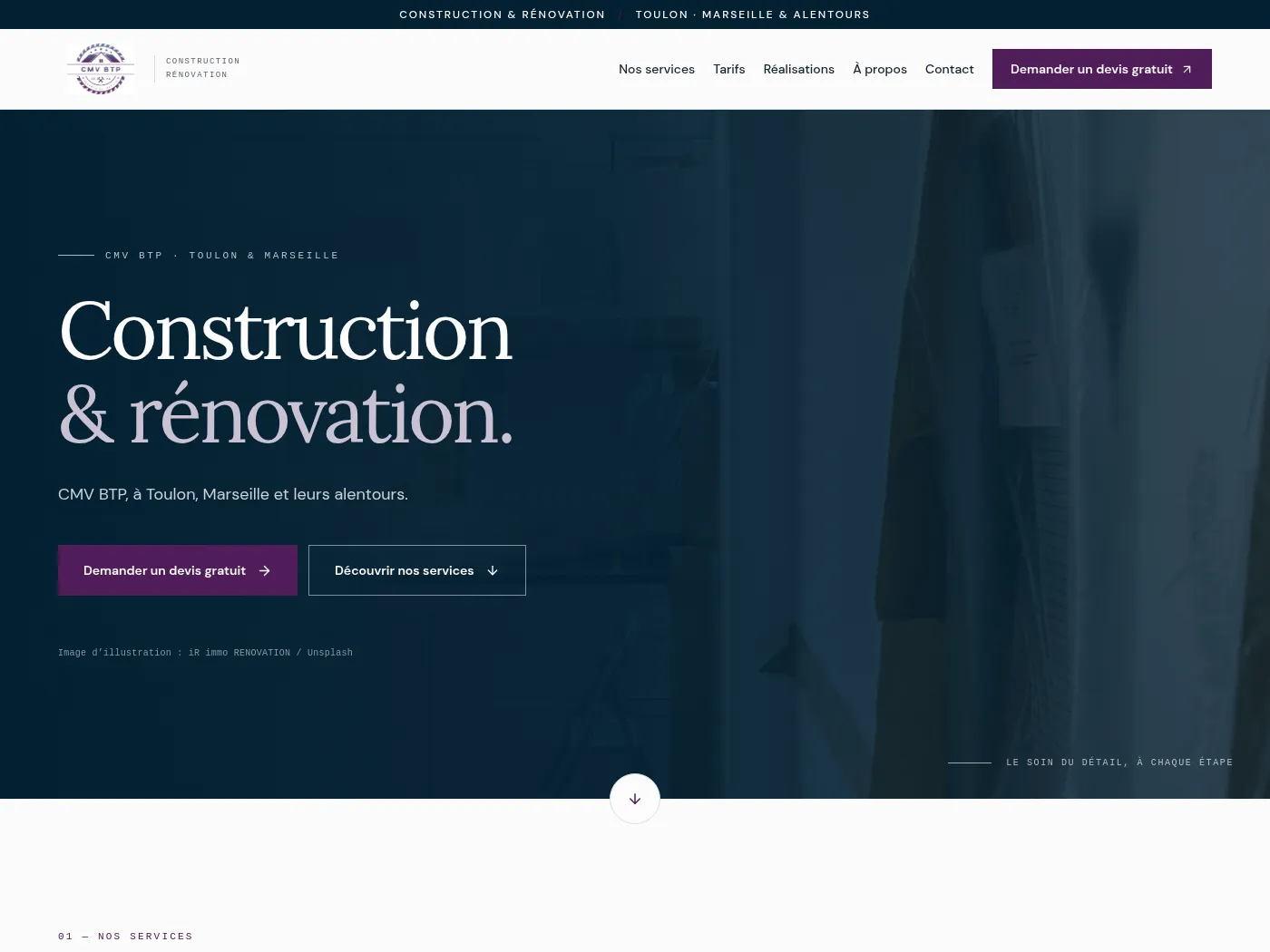CMV BTP Corporate Site