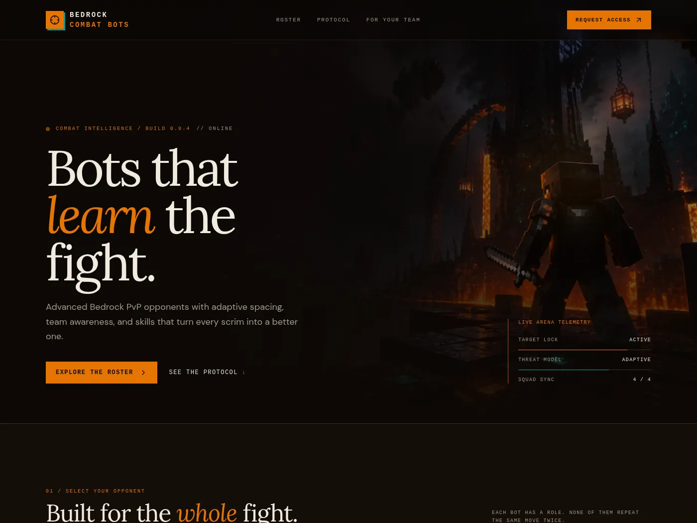 Bedrock Combat Bots
