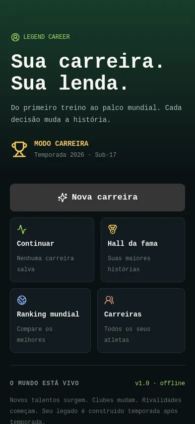 Football Legend Career