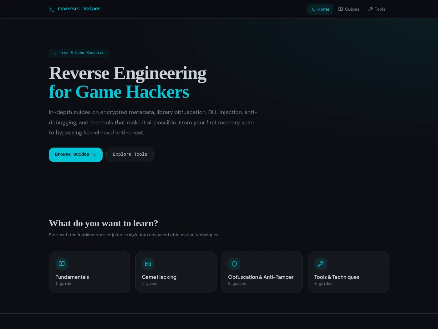 Reverse Helper Site