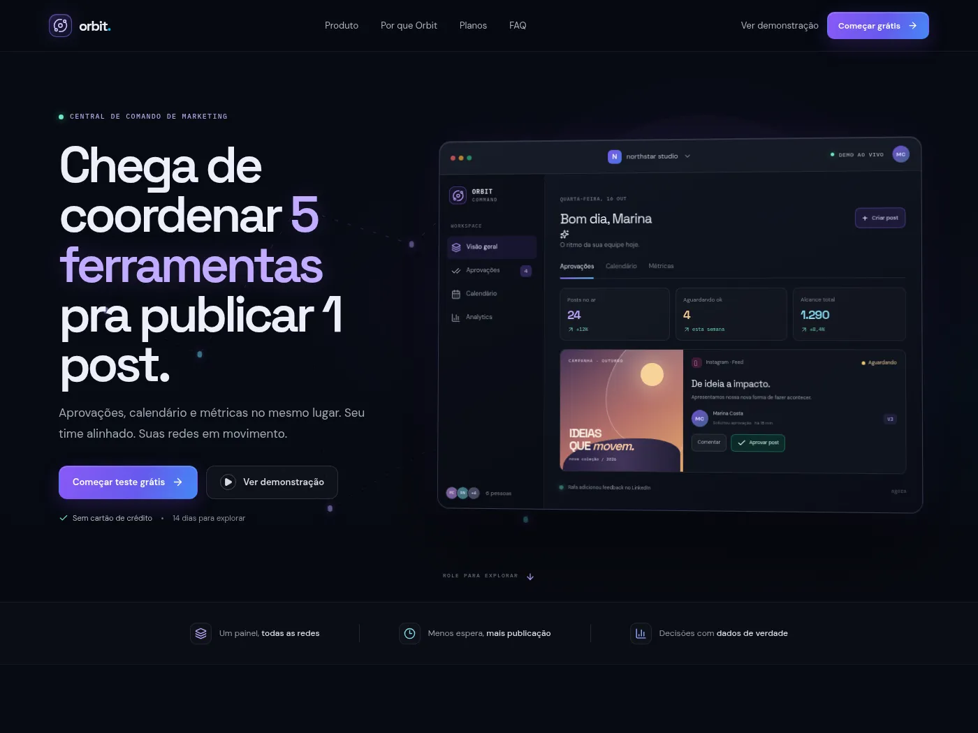 Orbit SaaS Command Center