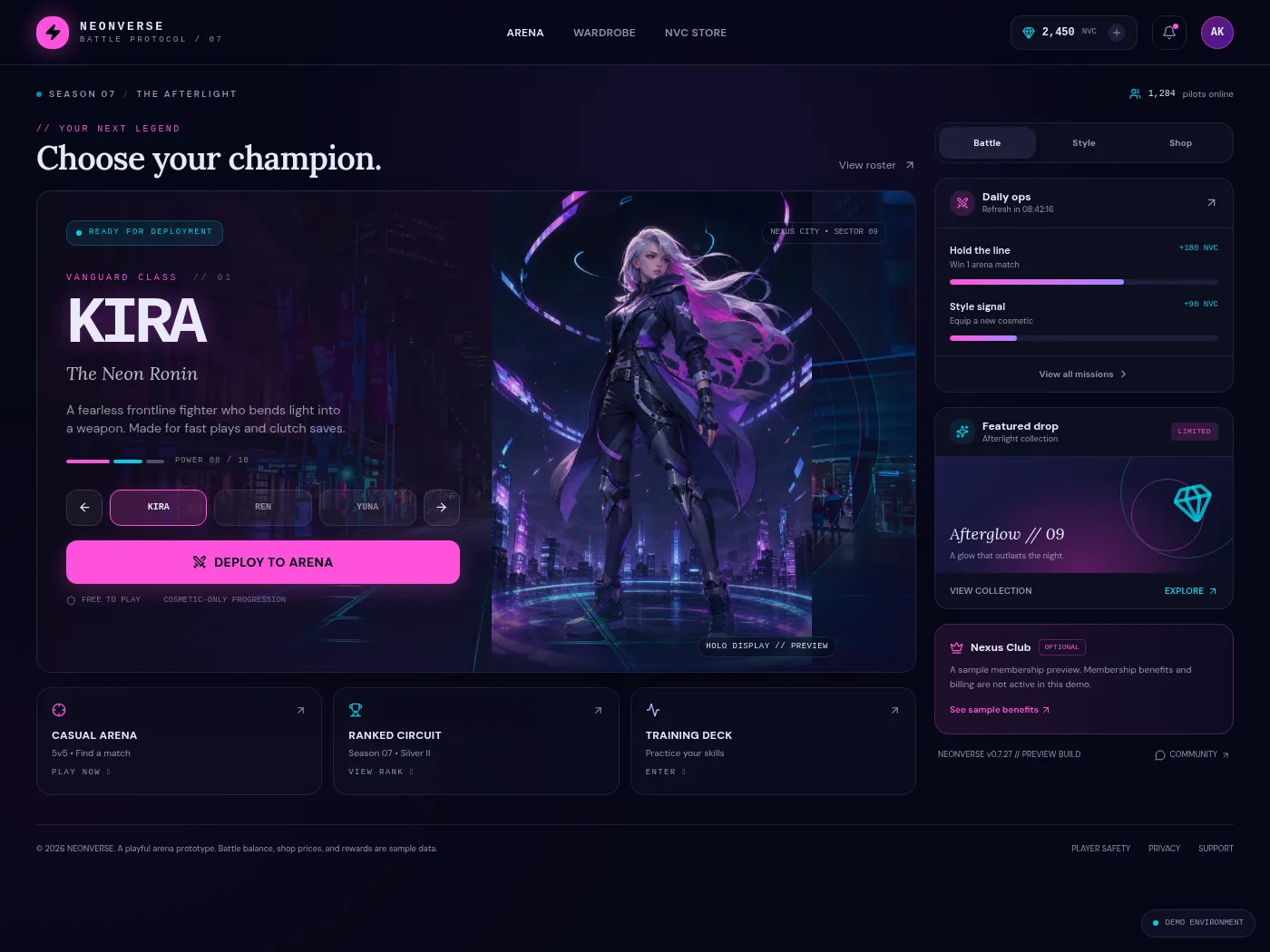 NEONVERSE Battle Arena