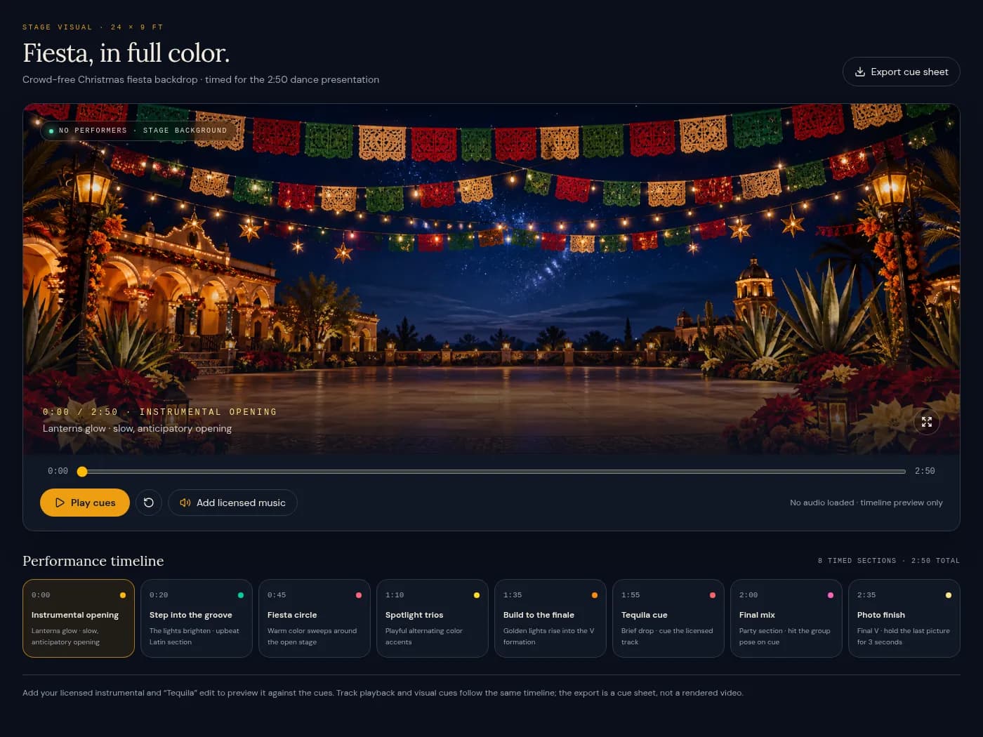 Fiesta Stage Visualizer