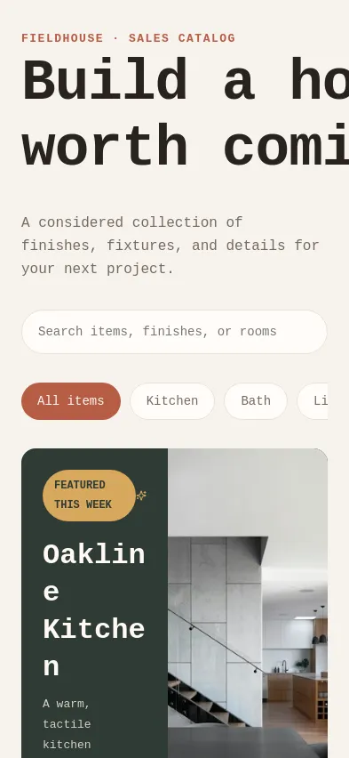 Mobile Home Sales App