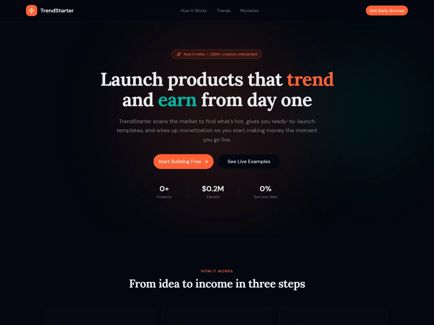 TrendStarter App