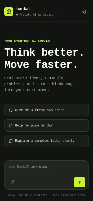 HackAI Chat Assistant