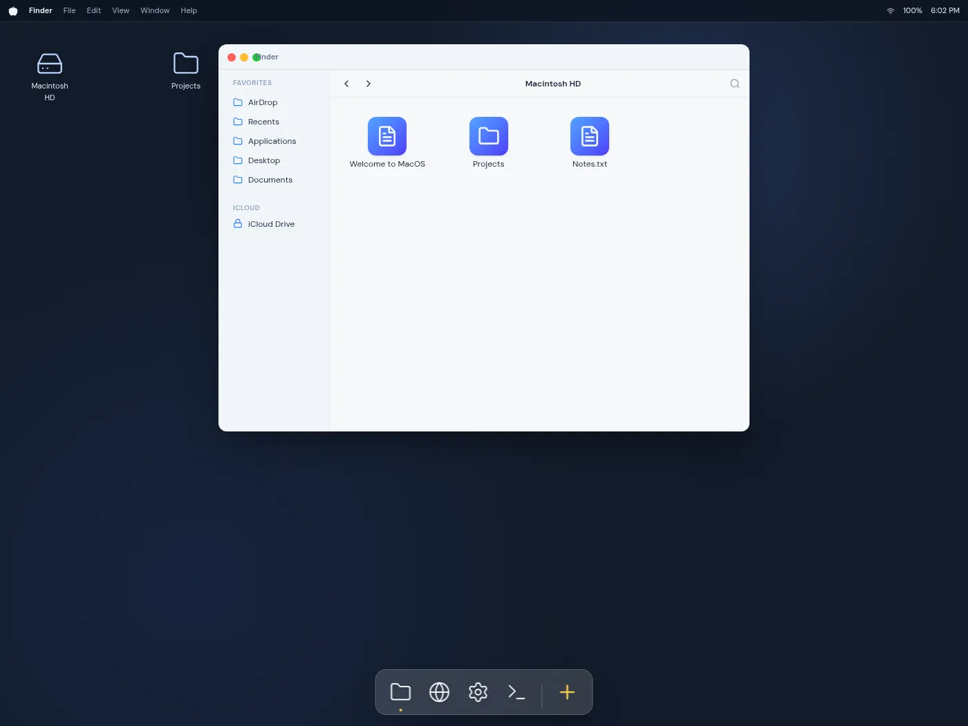 MacOS Web Simulator