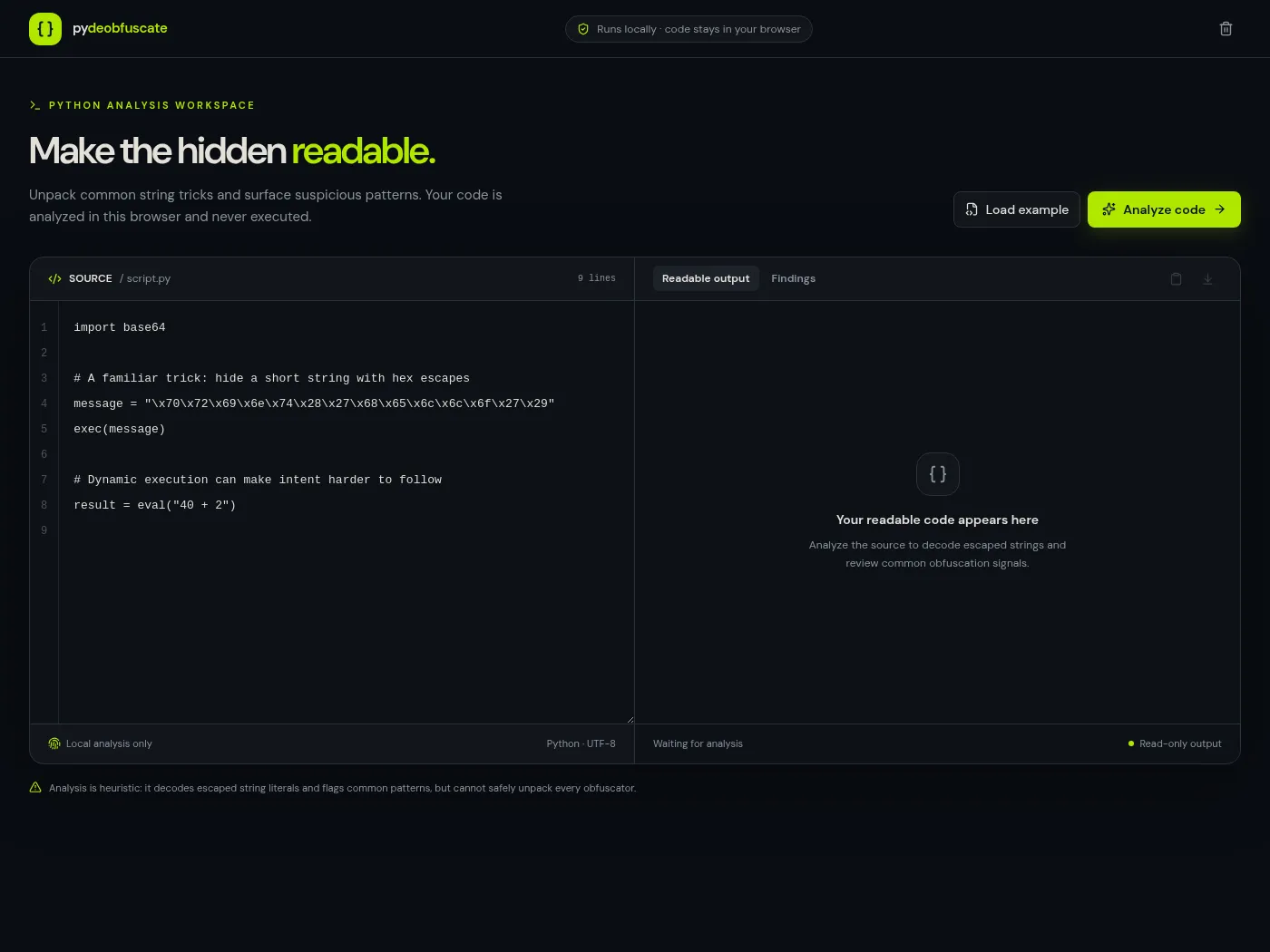 PyDeobfuscate