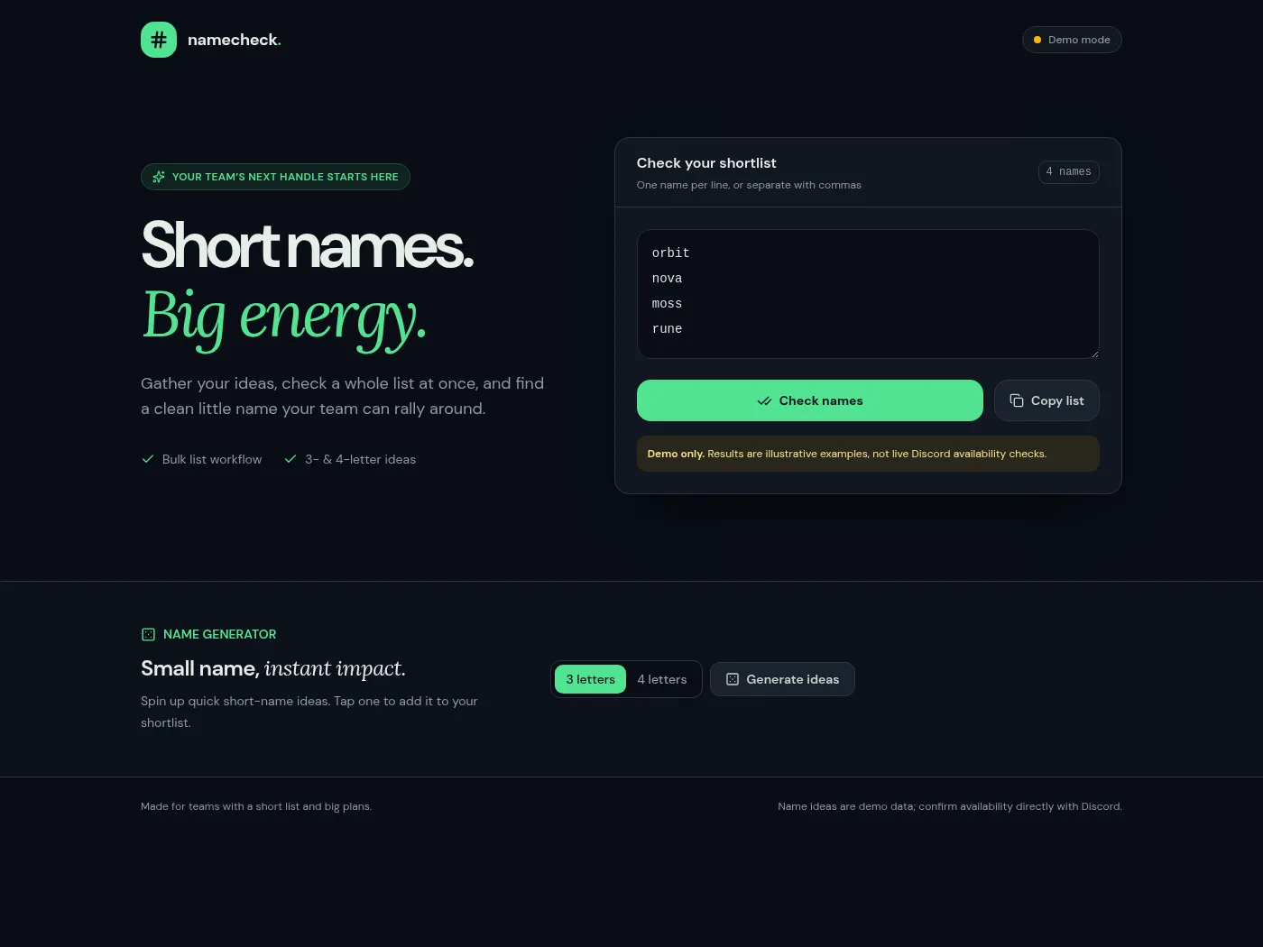 Discord Name Checker