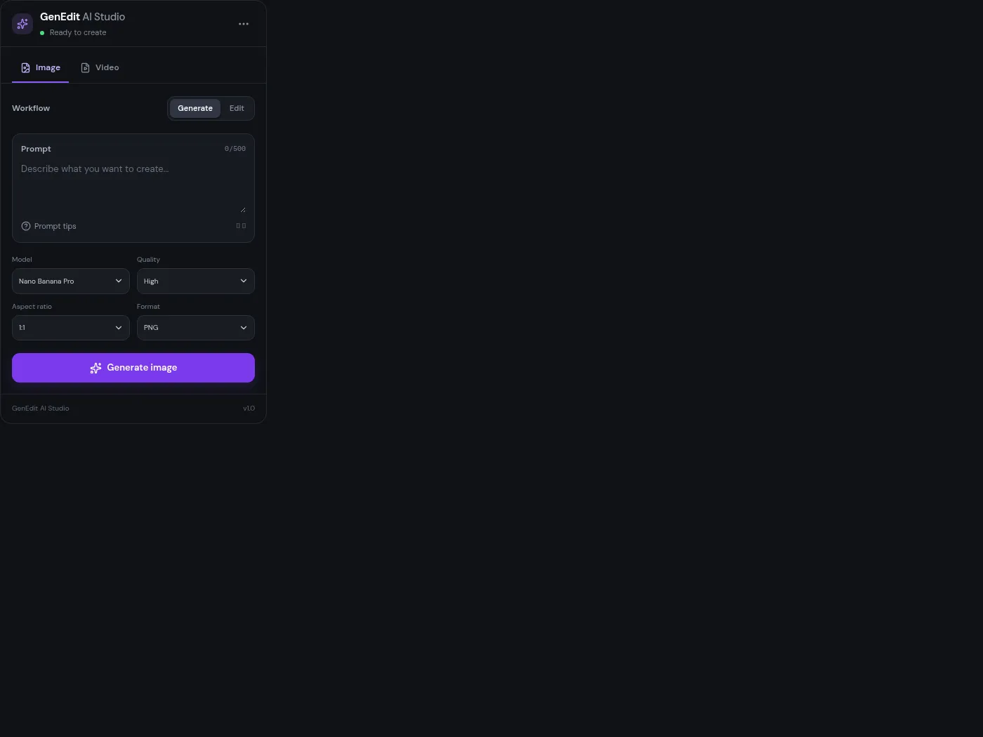 GenEdit AI Studio
