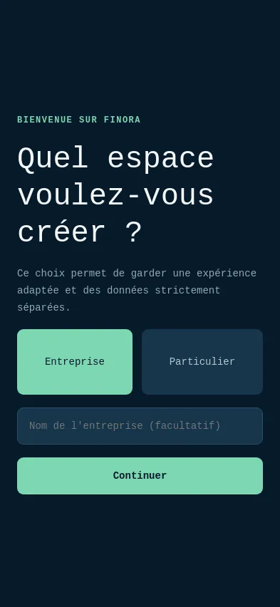 FINORA Finance App
