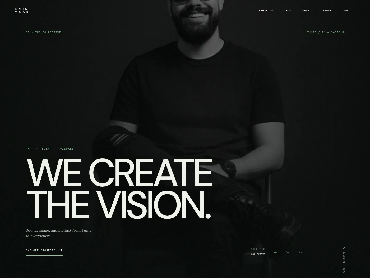Green Vision Cinematic Site