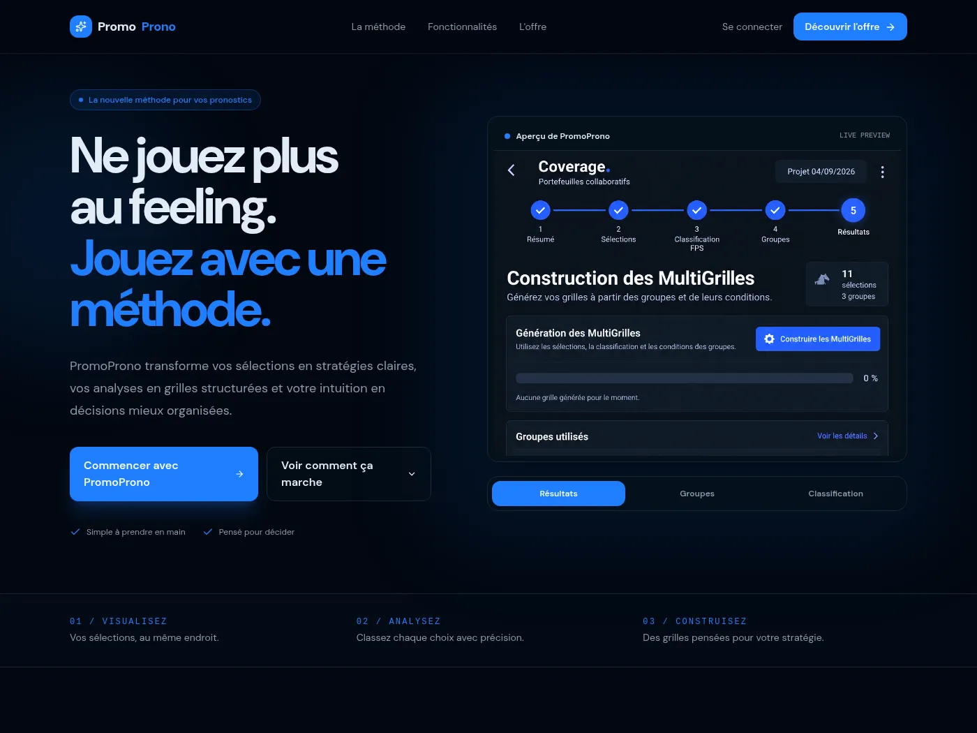 PromoProno Landing Page