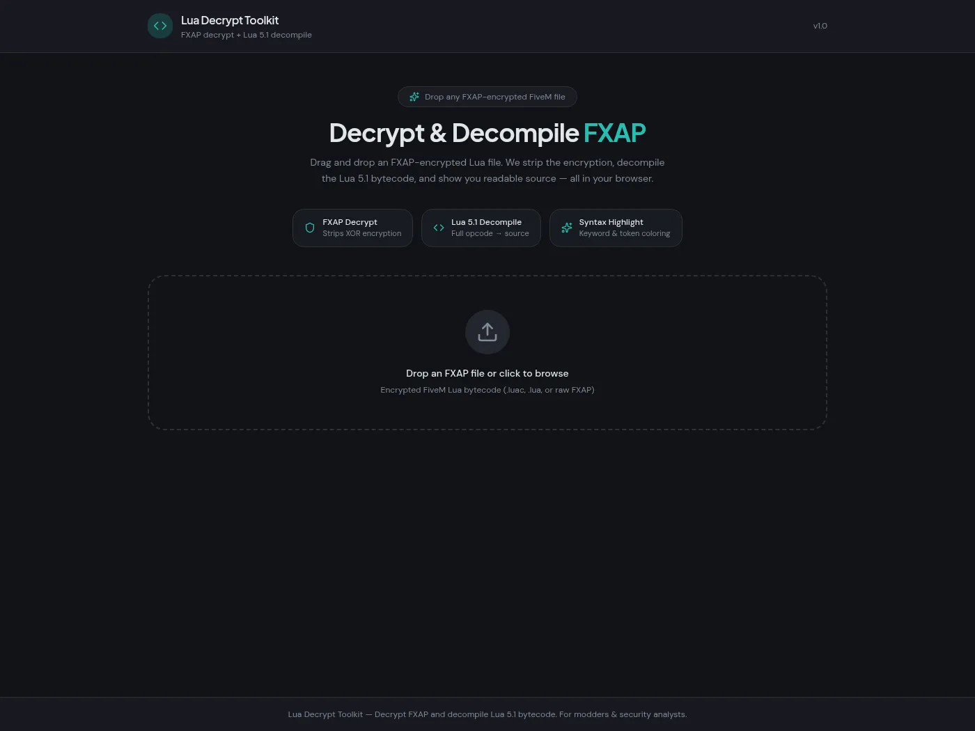 Lua Decrypt Toolkit