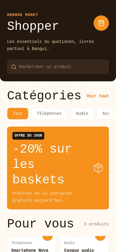 Orange Money Shopper