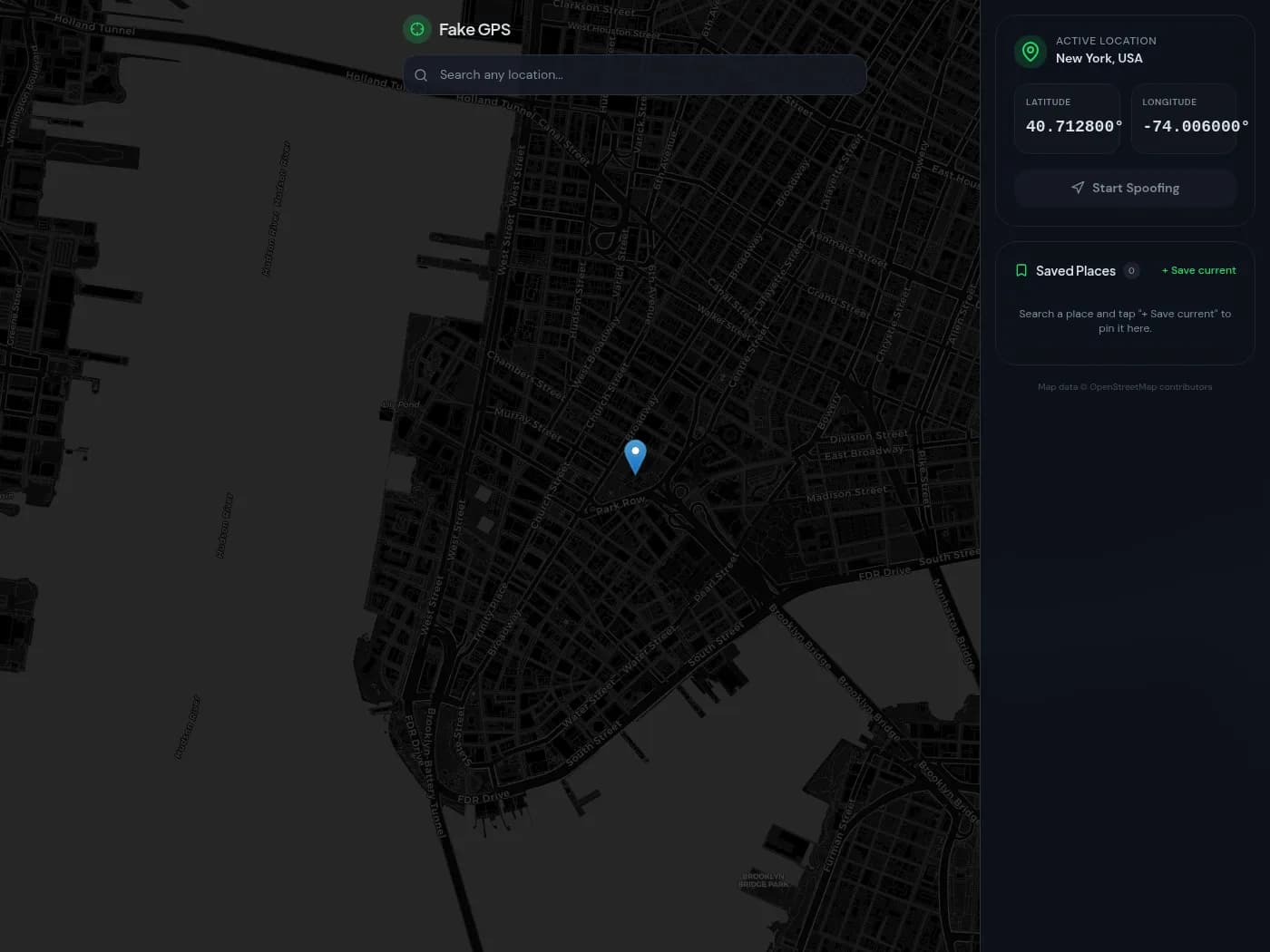 Fake GPS App