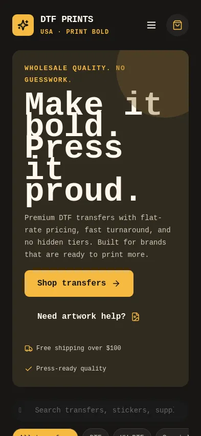 DTFPrints USA Mobile