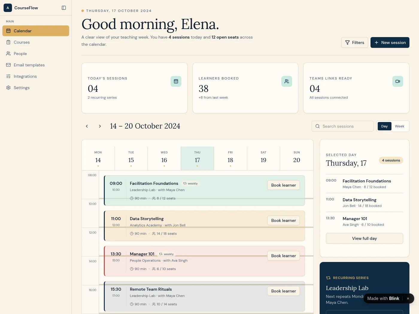 CourseFlow Manager
