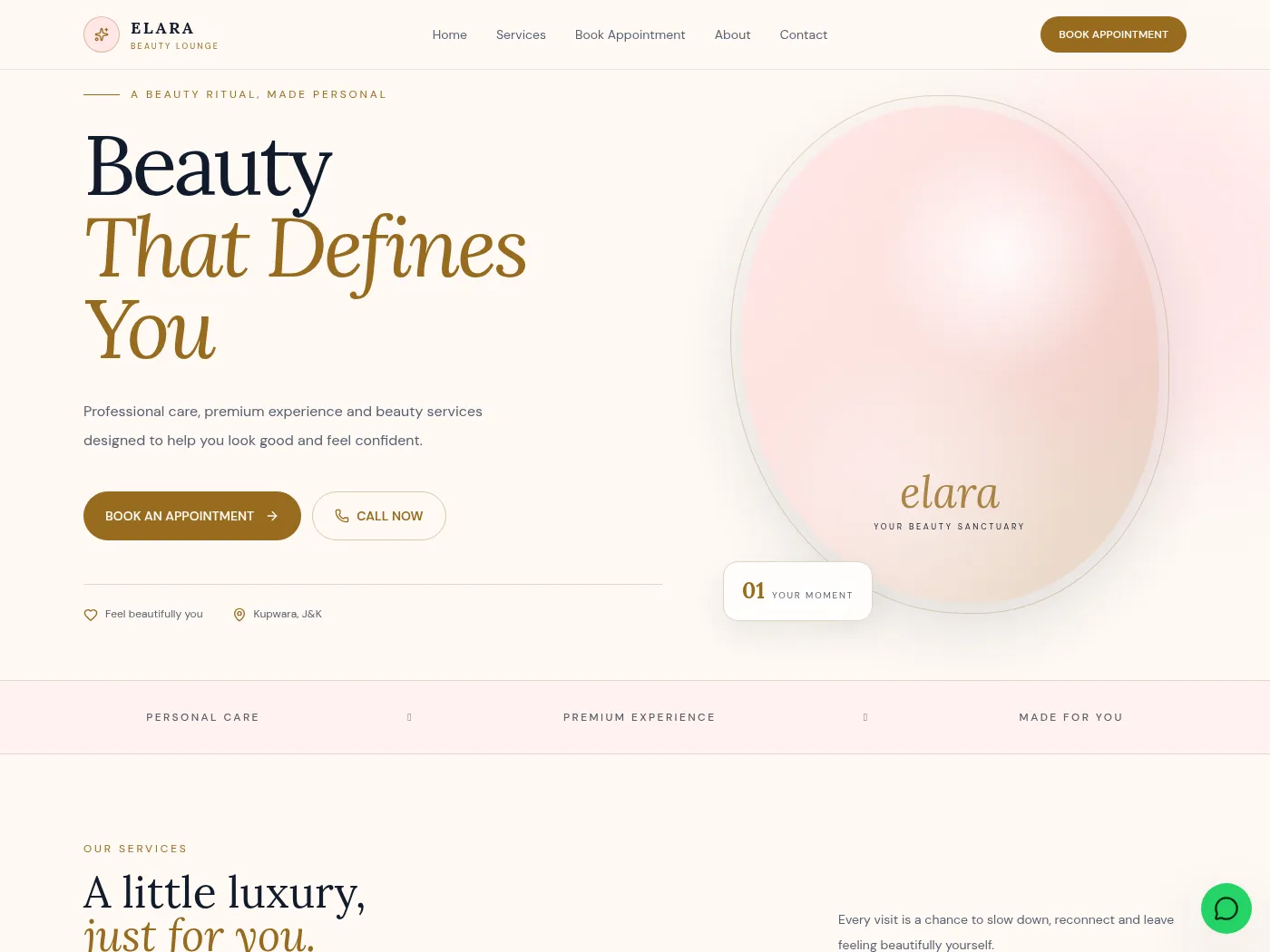 Elara Beauty Appointments